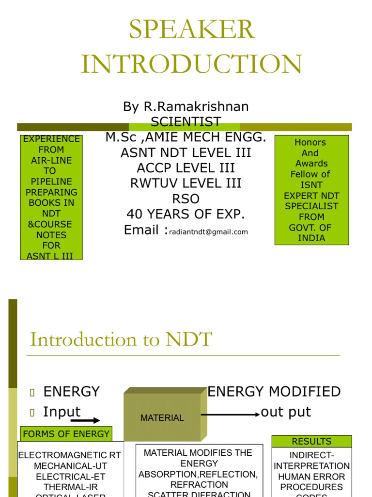 Introduction To NDT | PDF | Science & Mathematics | Computers