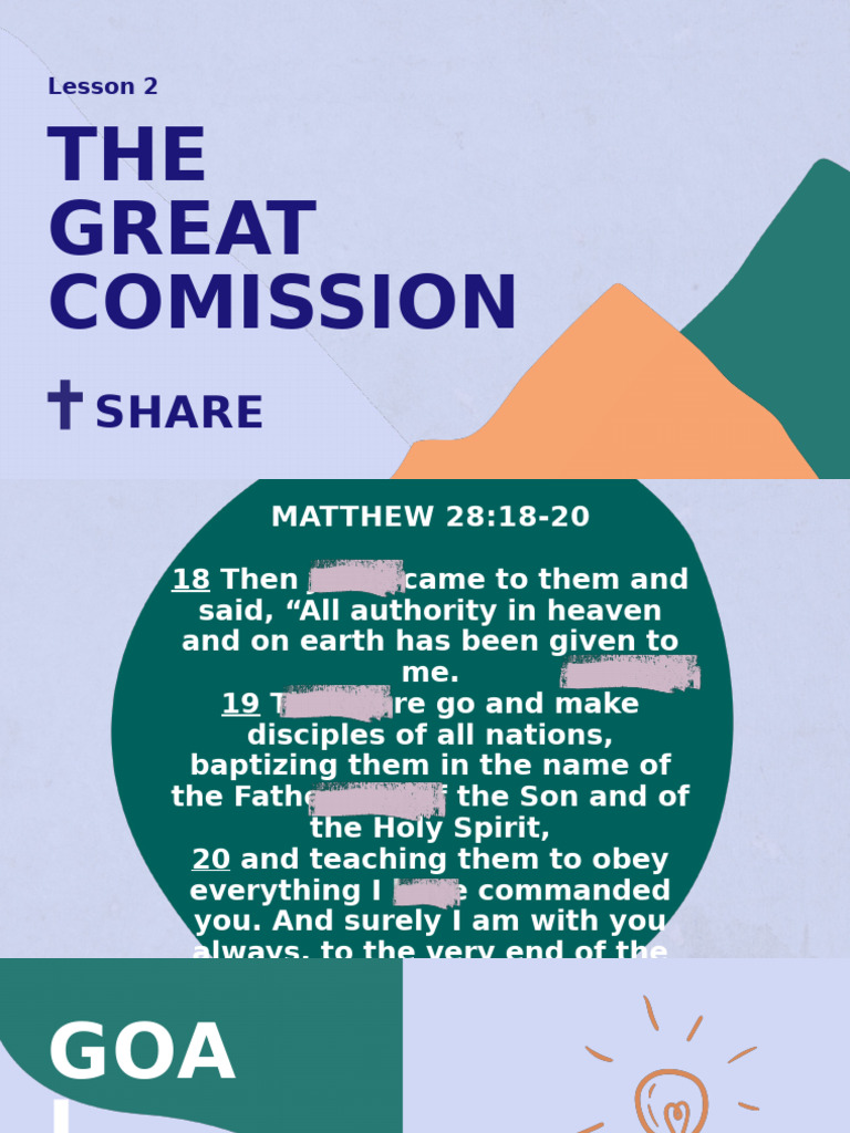 Understanding the Great Commission | PDF