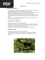 Adaptations of A Black Panther | PDF | Leopard | Cougar