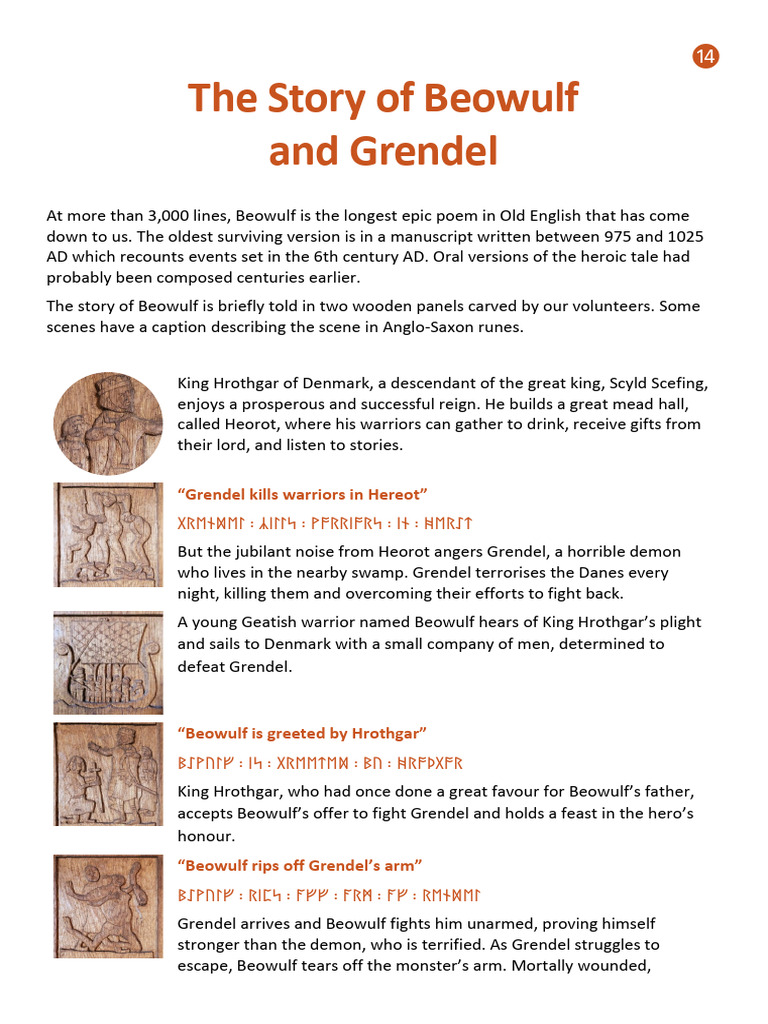 14. the Story of Beowulf and Grendal | PDF | Beowulf | Medieval Legends