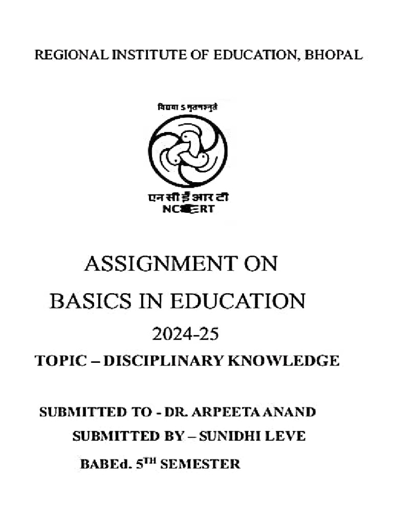 Basics of Education | PDF