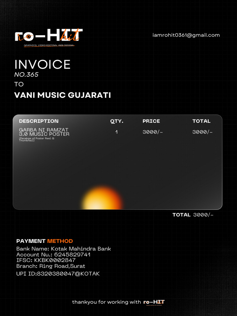 Invoice 365 Garba Ni Ramzat 3.0 | PDF