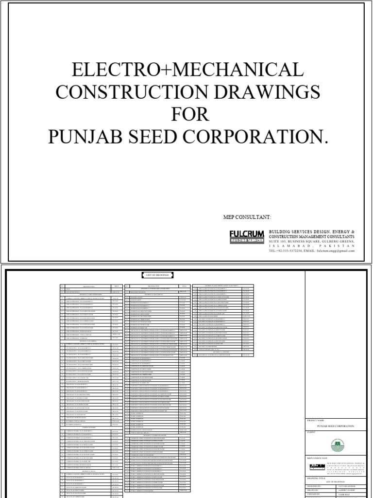 PSC ELECTRO+MECHANICAL SAMPLE DRAWINGS | PDF | Fire Sprinkler System ...