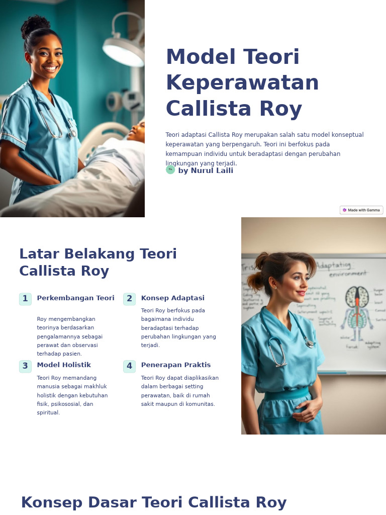 Teori Model Keperawatan Callista Roy | PDF