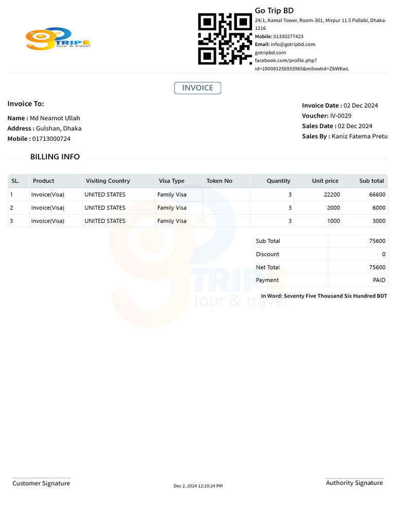 Go Trip BD-IV-0029-1733121159 | PDF | Payments | Business Documents