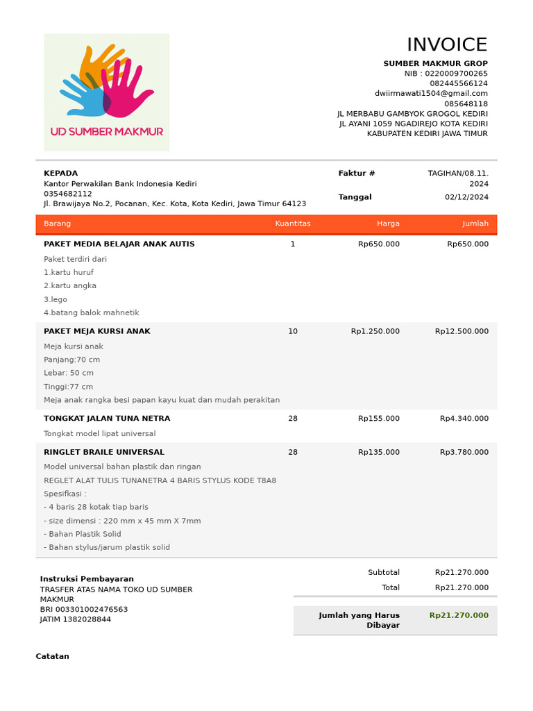 Invoice TAGIHAN | PDF