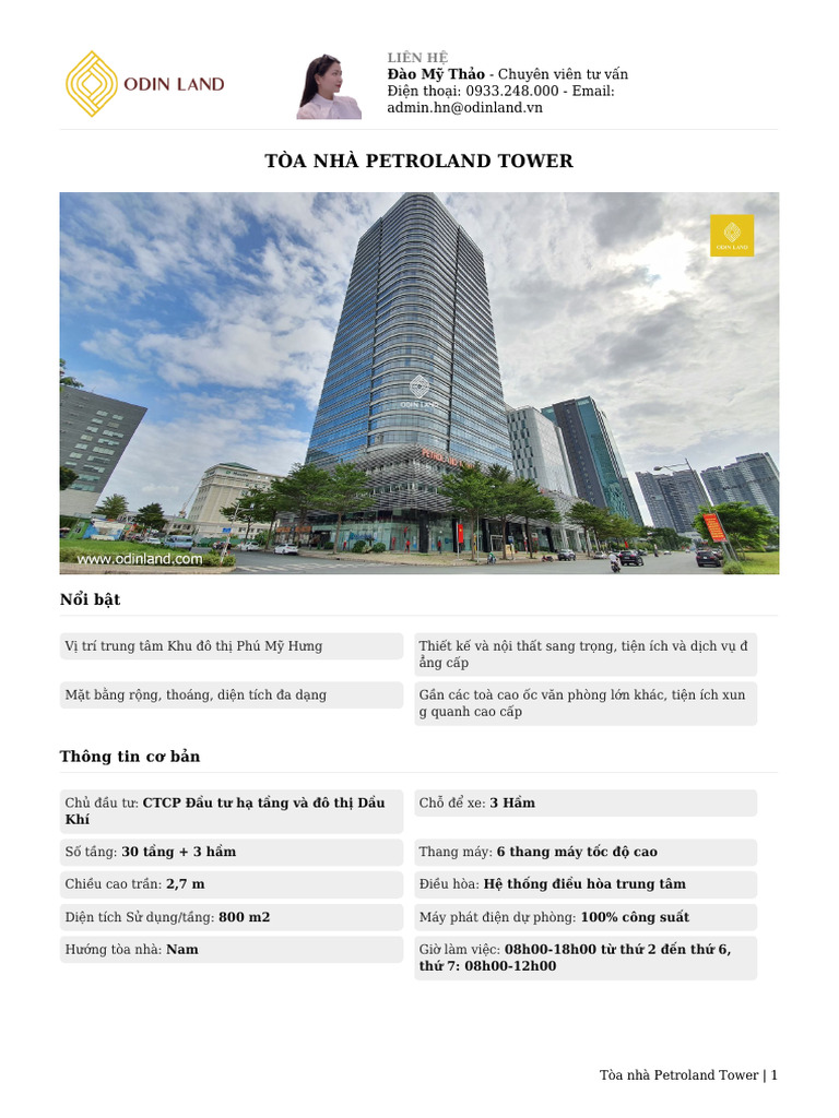 Toa Nha Petroland Tower | PDF