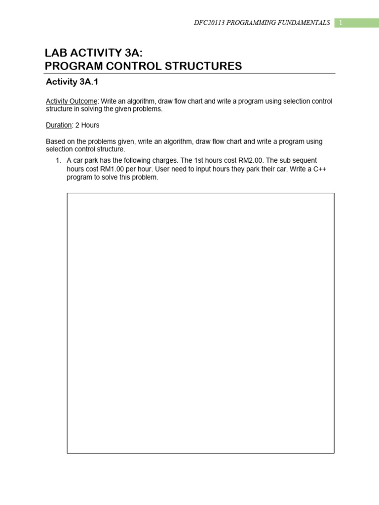 Lab Activity 3a | PDF