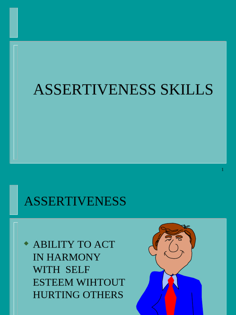 Assertiveness Skills | PDF | Thought | Nonverbal Communication