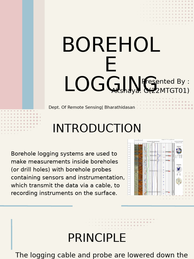 Borehole Logging Methods Explained | PDF | Physical Sciences