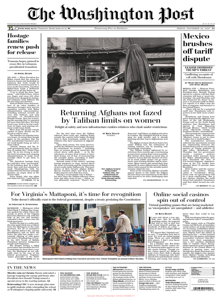 29 Nov The Washington Post | PDF | American Government | Donald Trump