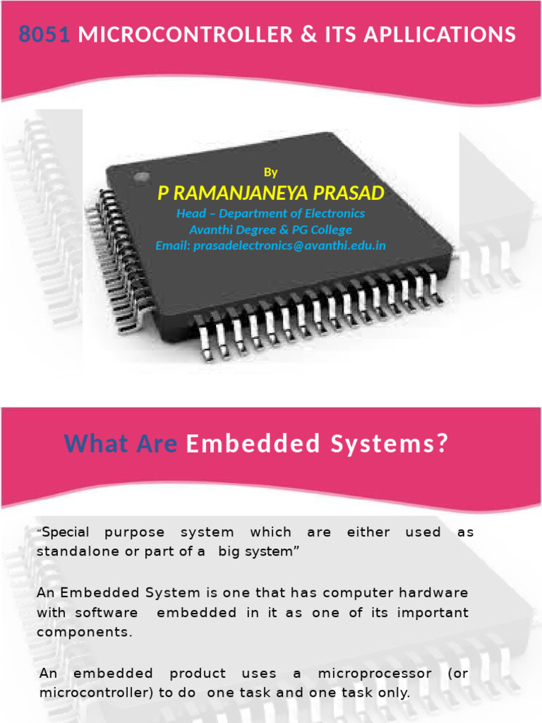 8051 Microcontroller Overview & Uses | PDF | Microcontroller | Embedded ...