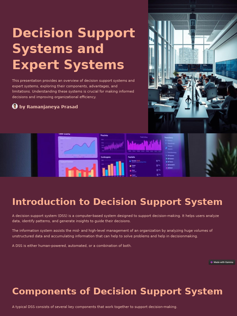 Overview of Decision Support & Expert Systems | PDF | Decision Support System | Expert