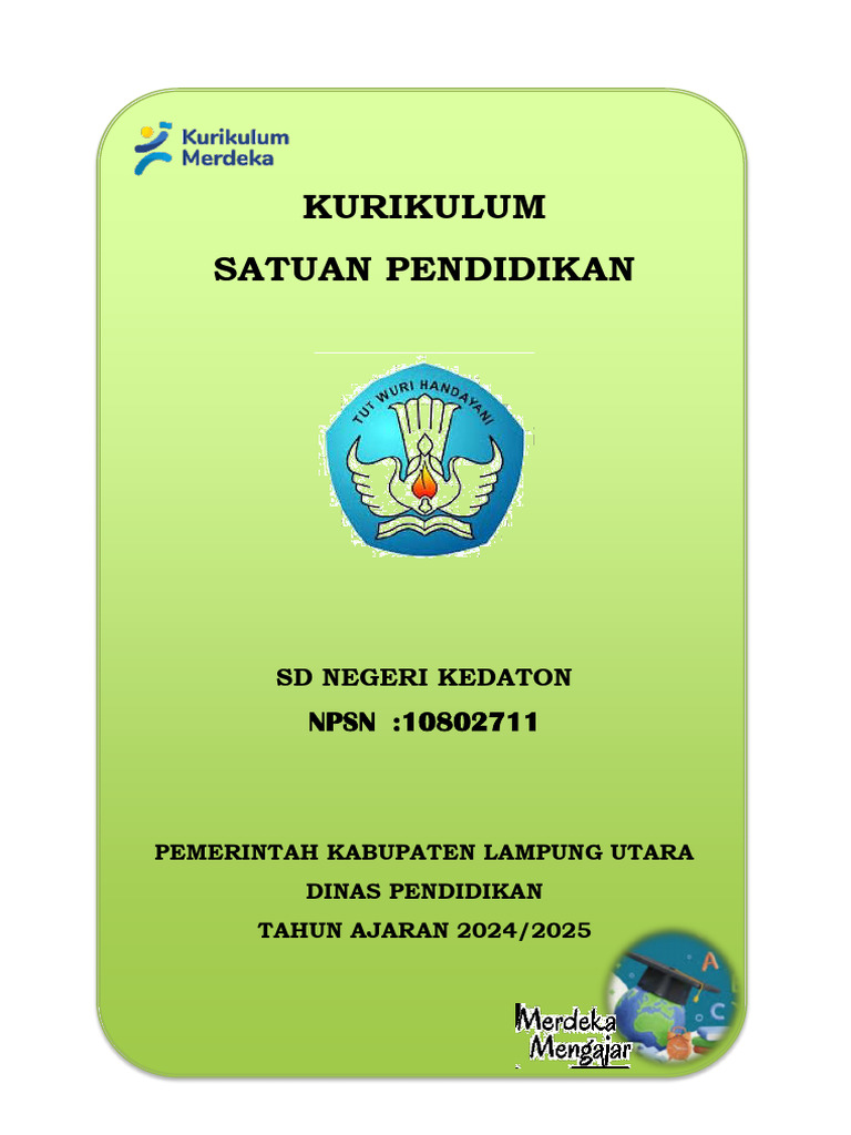 Kurikulum SDN Kedaton 2024 | PDF