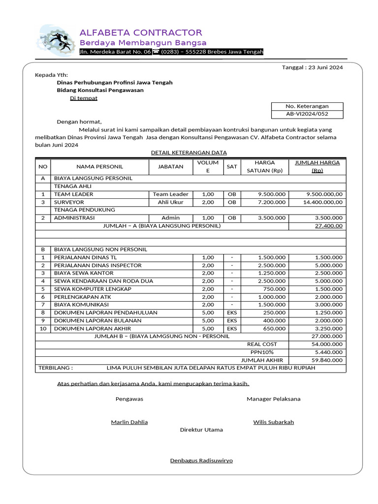 Latihan Word Tabel 2 | PDF