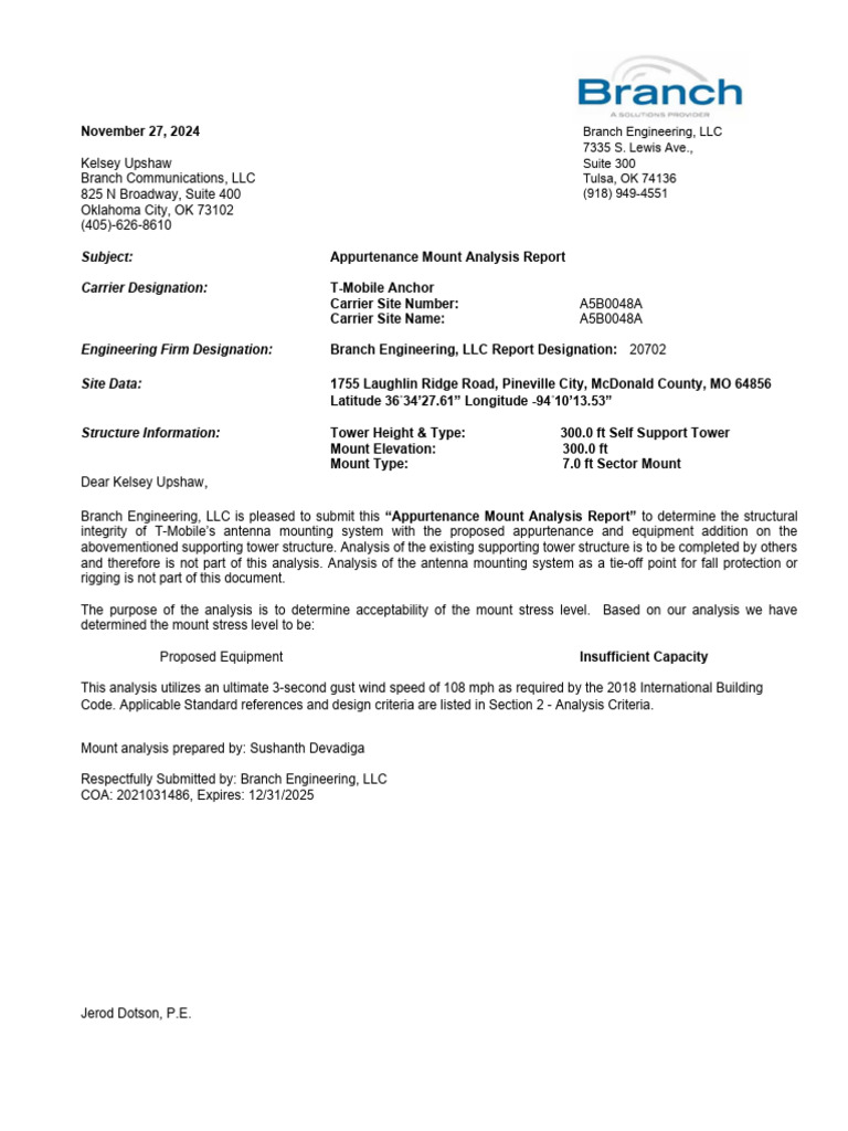 A5B0048A - Failing Mount Analysis | PDF
