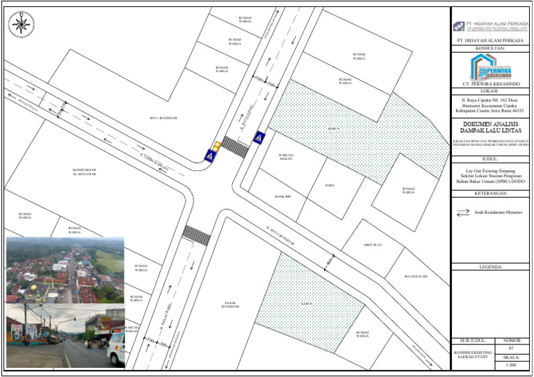 07.layout Simpang Spbu Cipaku Lalin000 | PDF