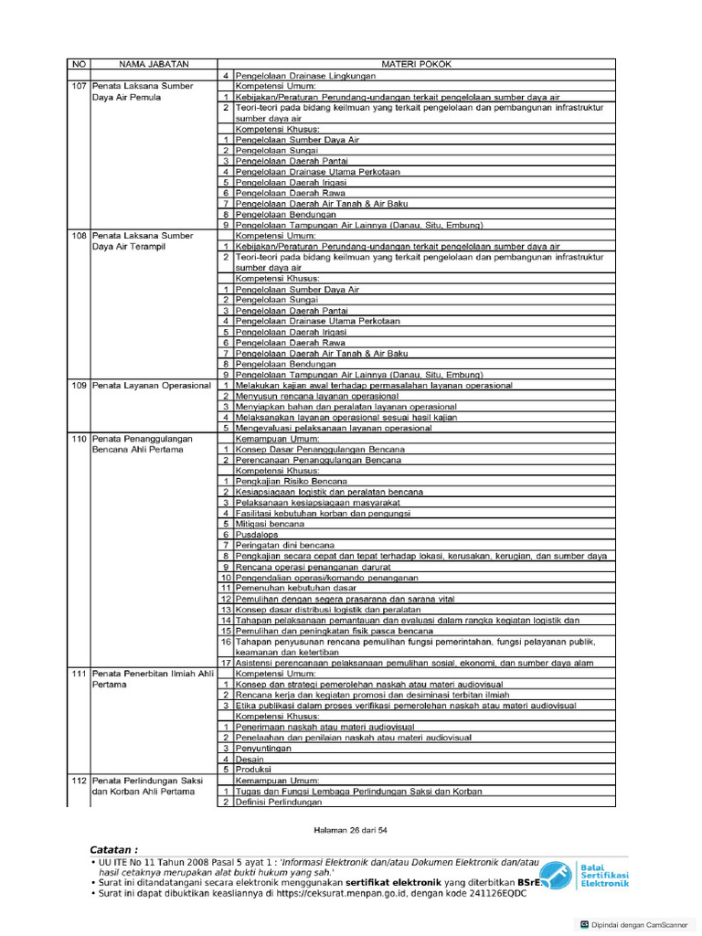 Materi Pokok Seleksi Kompetensi Teknis PPPK 2024 - 28 | PDF