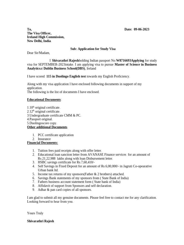 Covering Letter | PDF