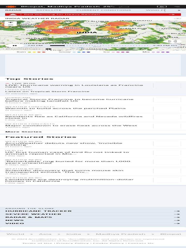 India Weather Radar AccuWeather | PDF