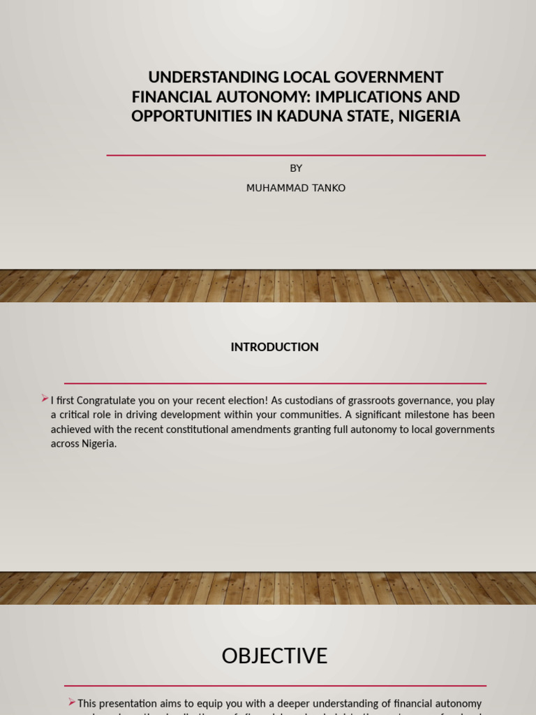 Understanding Local Government Financial Autonomy | PDF | Taxes ...