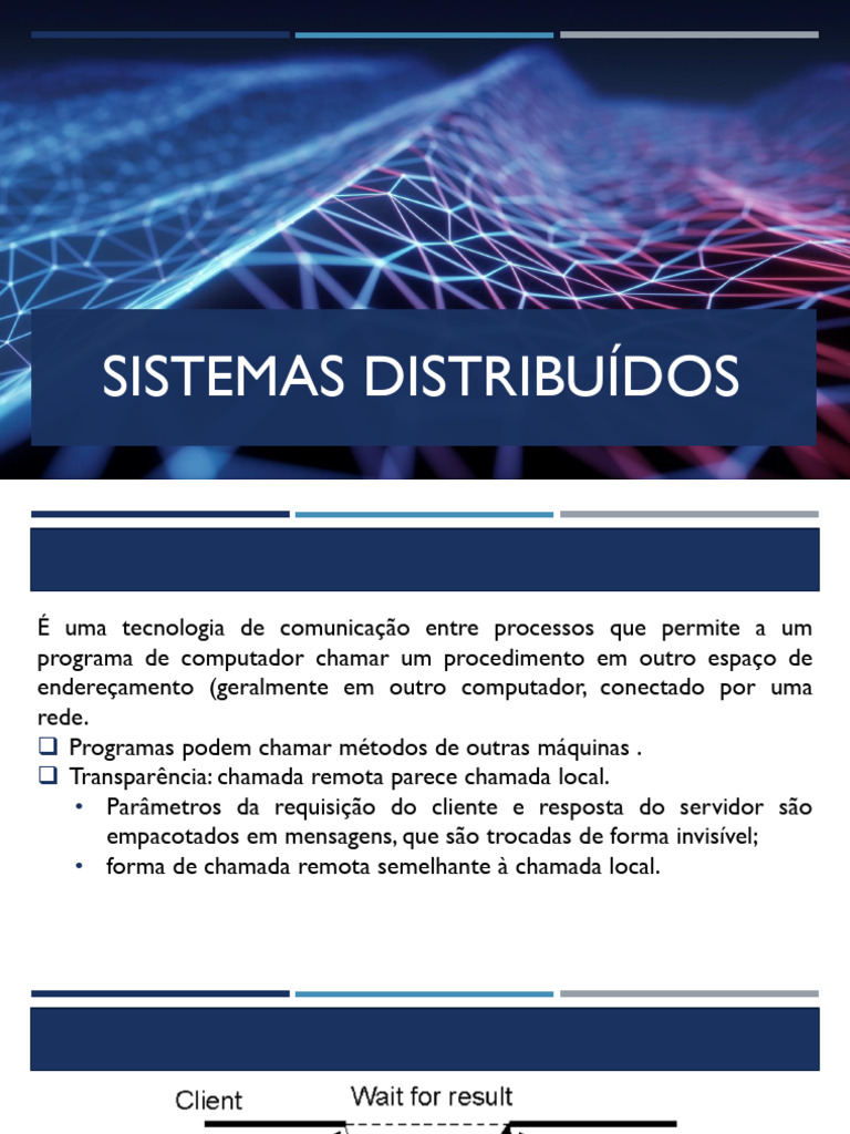 SISTEMAS DISTRIBUIDO AULA 5-2 | PDF | Modelo cliente – Servidor ...