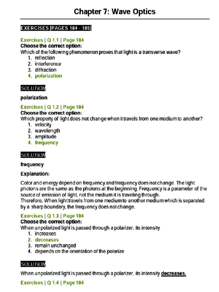 Chapter 7 Wave | PDF