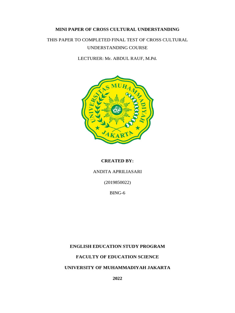 FINAL EXAMI CCU BING-6 | PDF | Body Language | Gesture