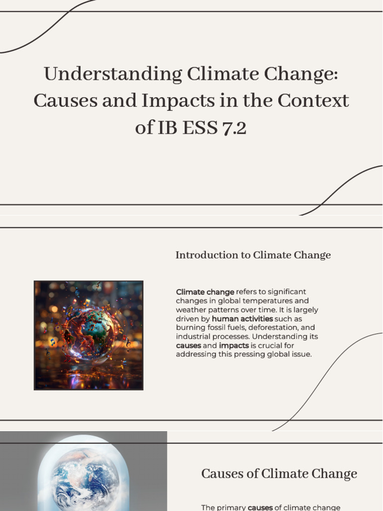 Slidesgo Understanding Climate Change Causes and Impacts in The Context ...