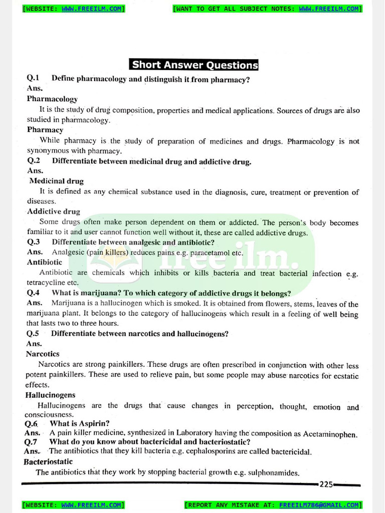 10th Bio Ch 18 Short Q | PDF