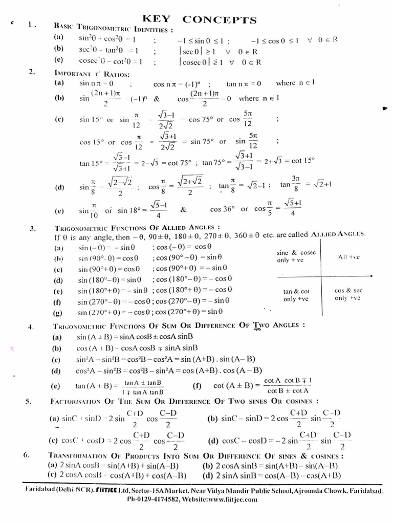 TRIGONOMETRY_1 | PDF | Trigonometry | Geometric Measurement