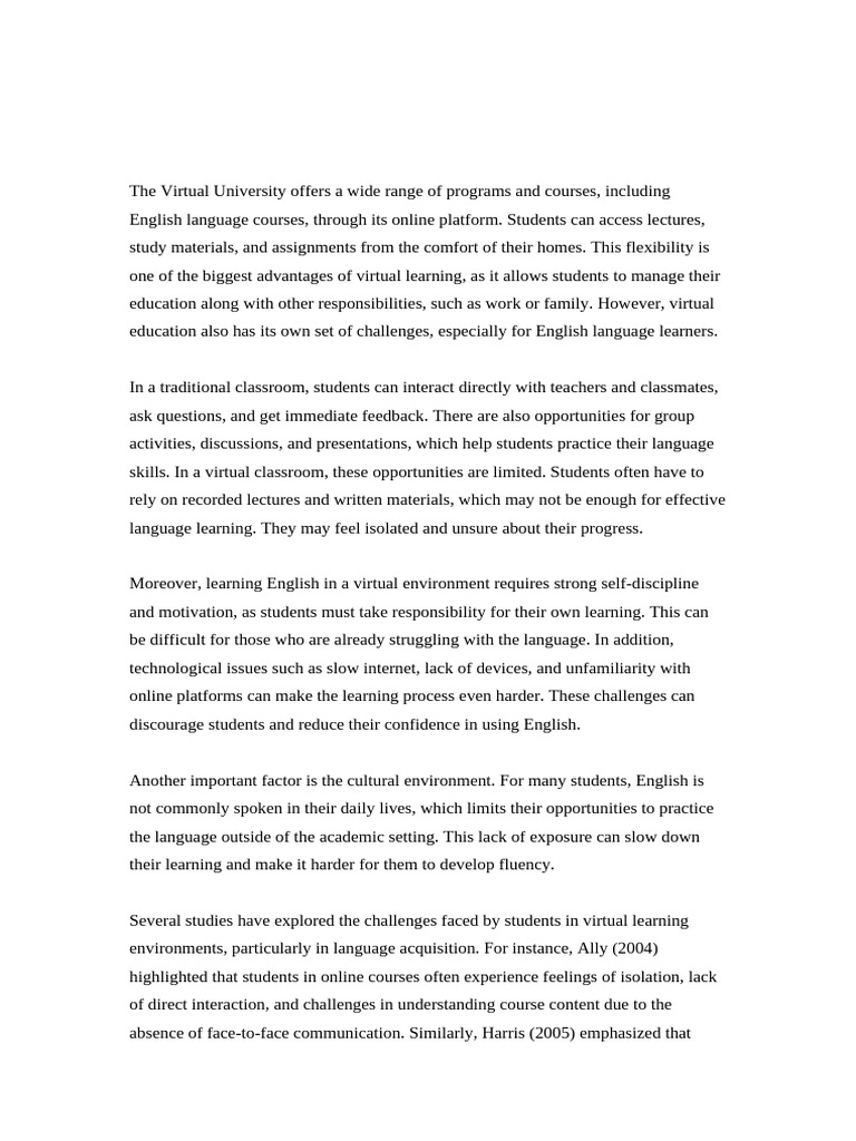 The Virtual University Offers A Wide Range of Prog | PDF | Educational ...