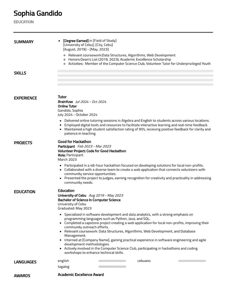My Resume (1) | PDF | Web Development | Computer Programming
