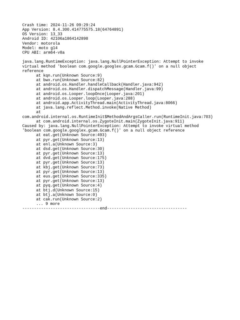 Crash 20241126 | PDF