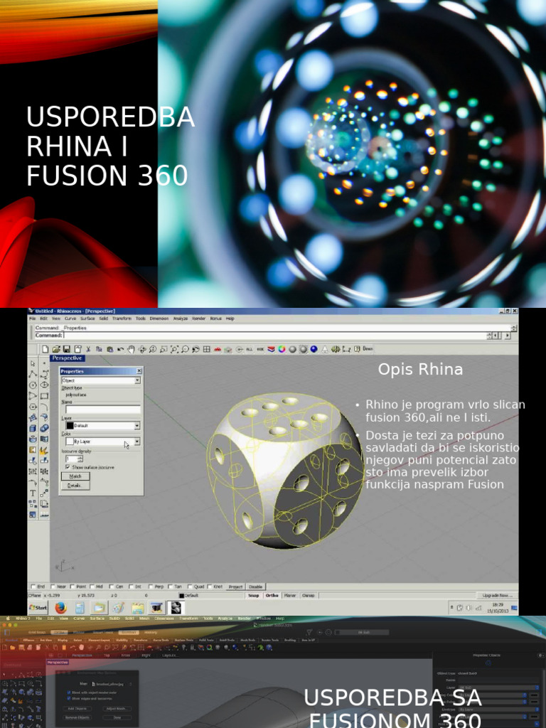 Rhino Vs Fusion 360 | PDF