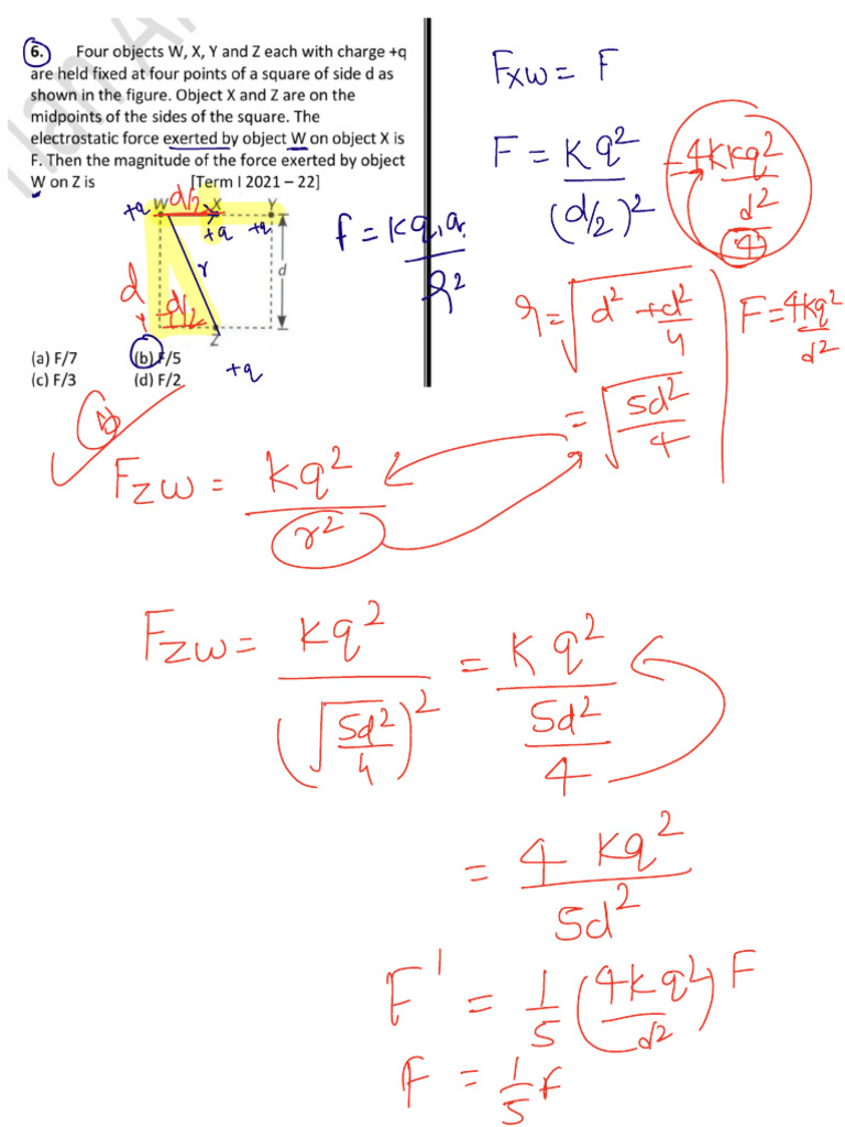 Electric Charges and Fields Important Questions | PDF
