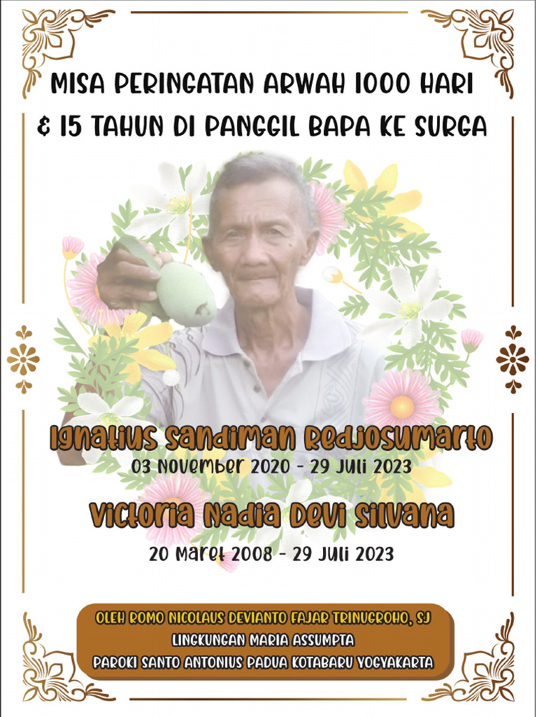 Teks Ekaristi Memule Simbah Sandiman | PDF