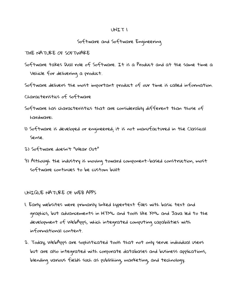 UNIT 1 | PDF | Software Development Process | Web Application