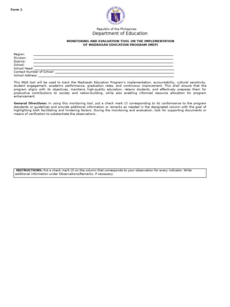 V3 Mep Me Final 09 23 24 2 | PDF | Teachers | Educational Assessment