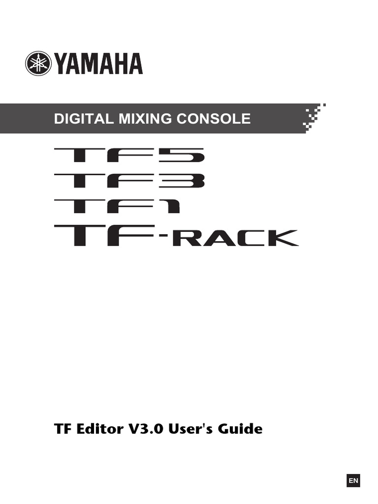 YamahaTF3 User Manual | PDF | Computer File | Command Line Interface