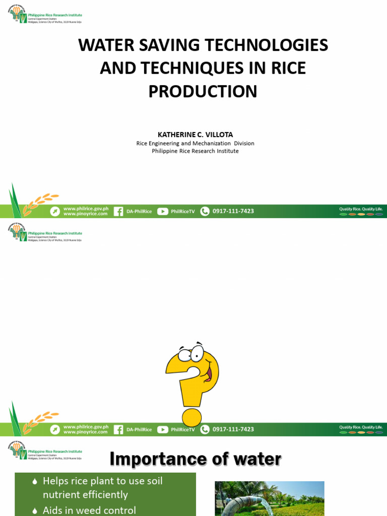 230316-2-Water Saving Technologies - KCVillota | PDF | Irrigation | Soil