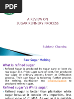 Refined Sugar Manufacturing Process Guide | PDF | Brown Sugar | Sugarcane
