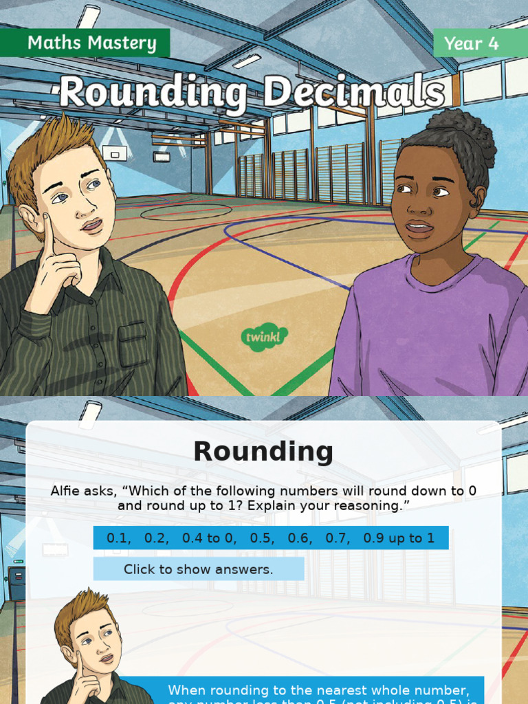 Rounding-Decimals-English Ver 2 | PDF