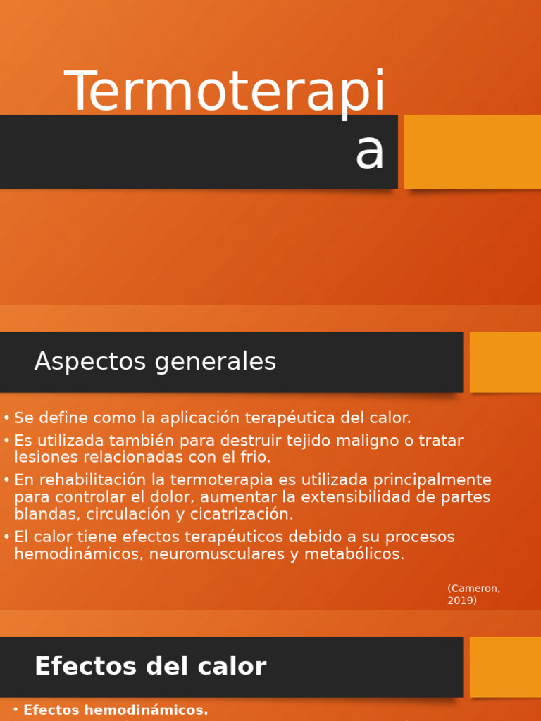 Beneficios y Aplicaciones de la Termoterapia | PDF | Radiación ...
