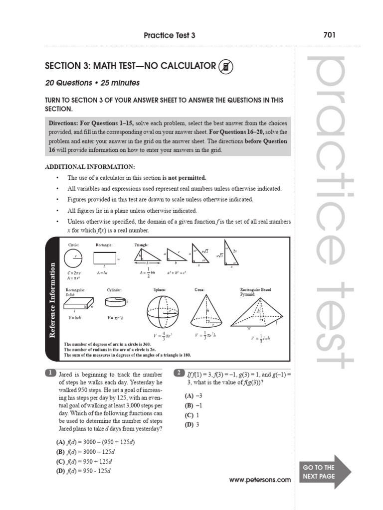 CASAS Practice Test 3 PDF | PDF | Speed | Mathematics