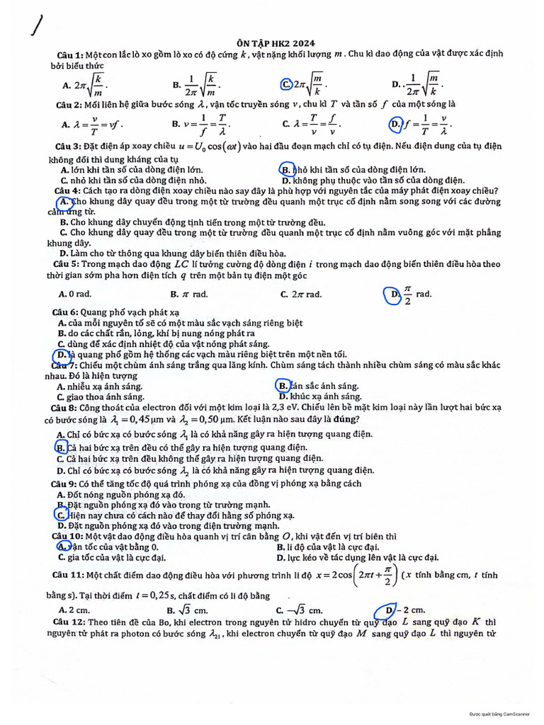 De Cuong Ly Hsgs | PDF