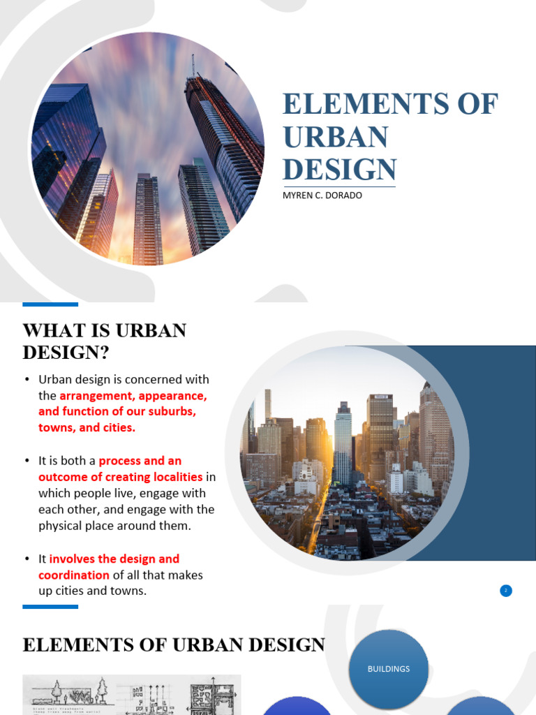 ELEMENTS of Urban Design | PDF | Traffic | Transport