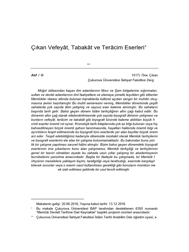 Meml - Kler D - Neminin (648-923-1250-1517) - Ne - Kan Vefey - T, Tabak - T Ve Ter - Cim ...