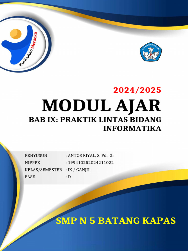 Modul Ajar Informatika Kelas IX 2024 | PDF