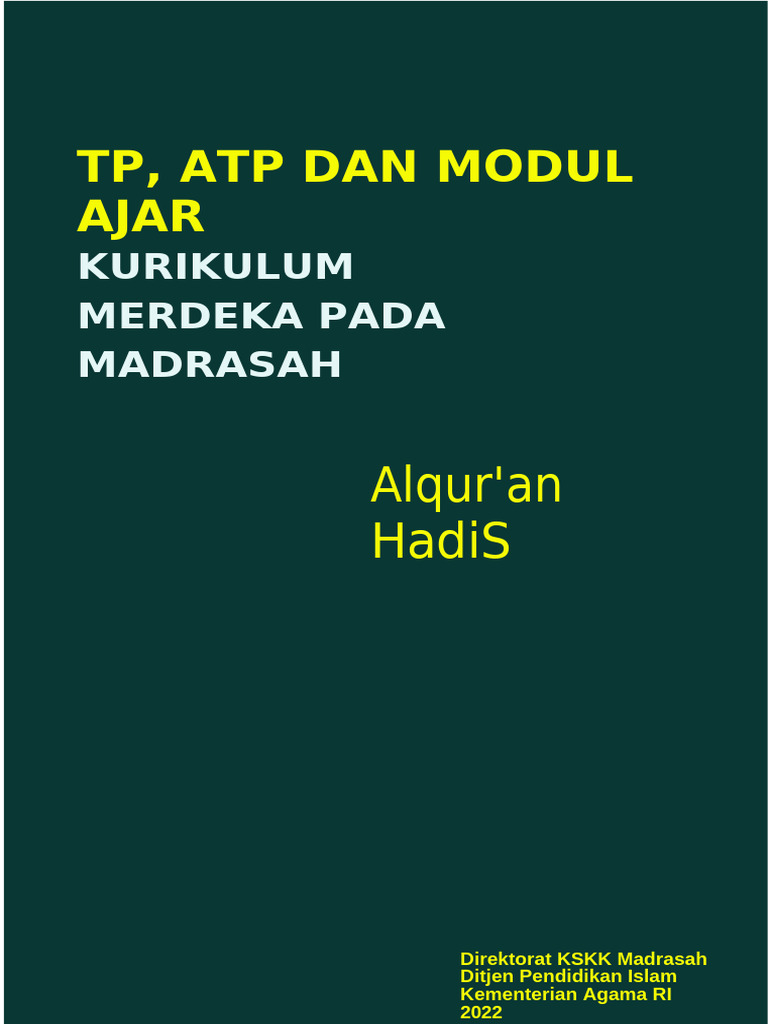 TP Dan Modul Qurdis Mts | PDF